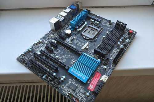 Топовая плата 6 PCI-E 1155 Gigabyte GA-Z77X-UD3H