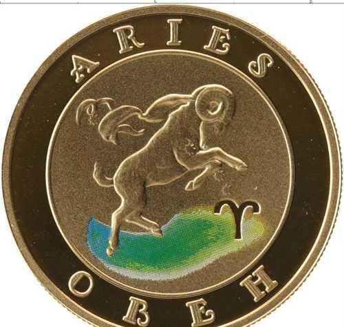 Знаки зодиака "Овен" 2008 г. 1/4 oz Золотая монета