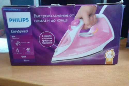 Утюг philips новый philips easyspeed plus gc2140