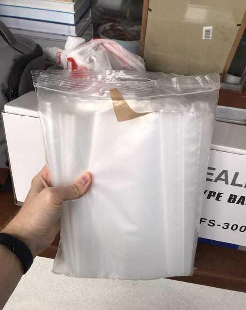 Пакеты Zip lock 25х30 см сверхпрочные 80 микрон