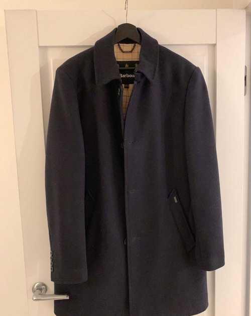 Синее пальто Barbour, eur 50 (шерсть)