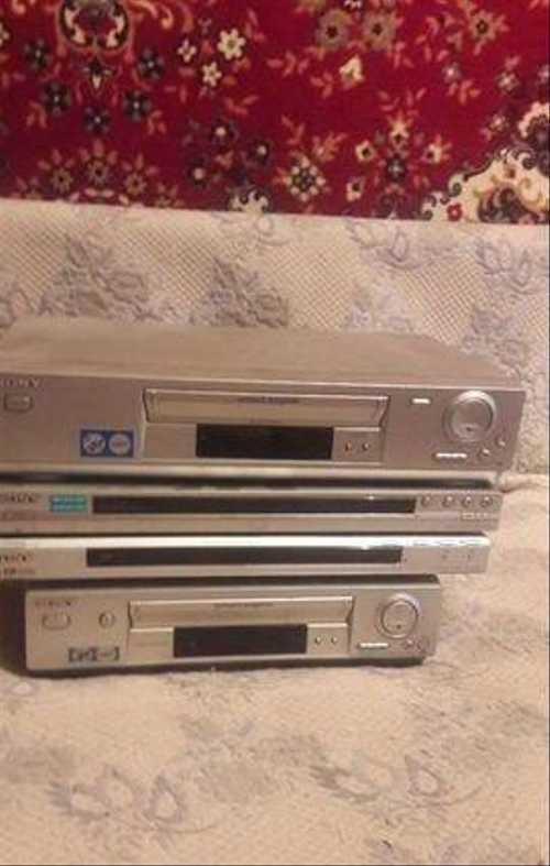 DVD CD кассетный проигрыватель video магнитофон