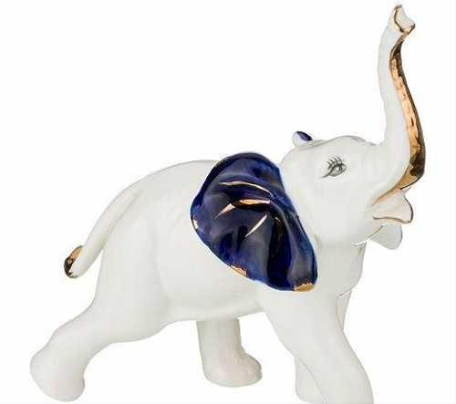 Lefard статуэтка слоник 13,5*7 см. высота15 см. серия blau weiss