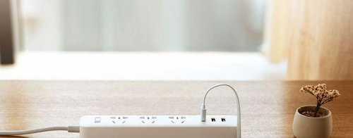 Удлинитель Xiaomi Mi Power Strip 3 USB Ports White