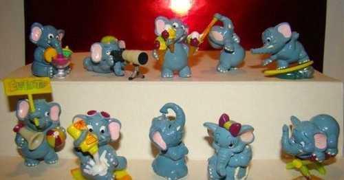 Киндер слоны. Киндер сюрприз слон 1995. Коллекция слоников из Киндер сюрприза. Киндер слоники коллекция. Слоны из Киндер сюрприза.