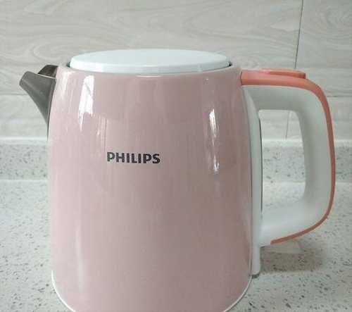Новый чайник розовый нержавеющая сталь 1 литр