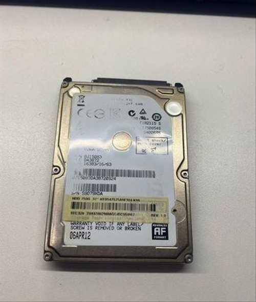 Жесткий диск 2.5 HDD 750гб Hitachi