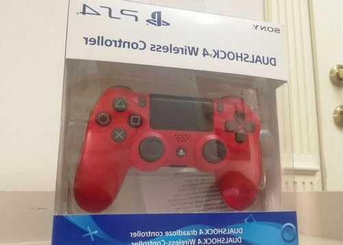 Ps4 avito. Dualshock 4 Magma Red упаковка.