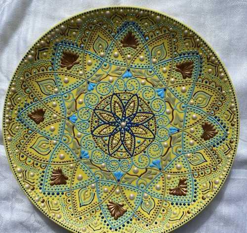 Керамическая декоративная тарелка