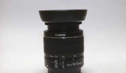 Объектив Canon EF-S 18-55 IS S/N: fm бу