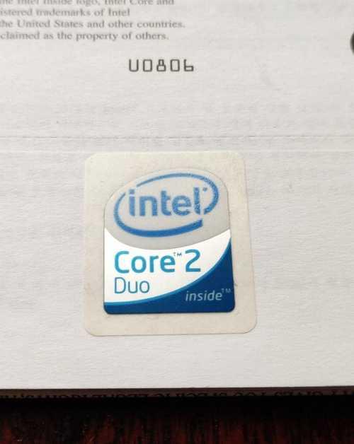 Наклейка "Intel Core2 Duo inside"