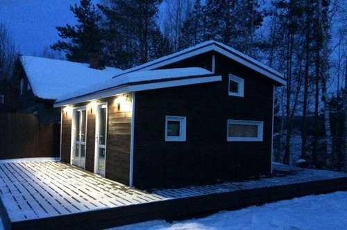 Модульный норвежский дом/дом-баня