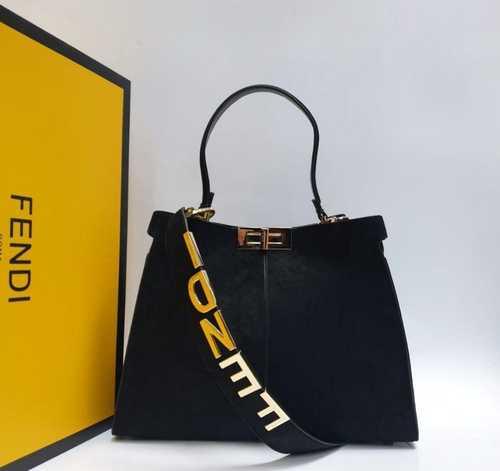 Новая женская сумка Fendi Peekaboo черная
