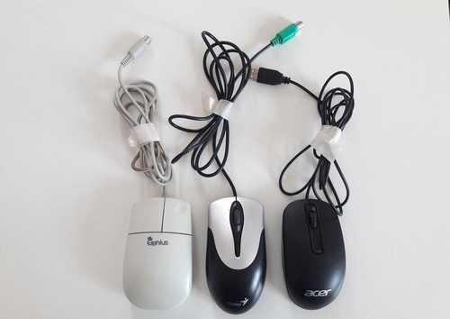 Компьютерные мыши Genius и Acer (USB PS/2)