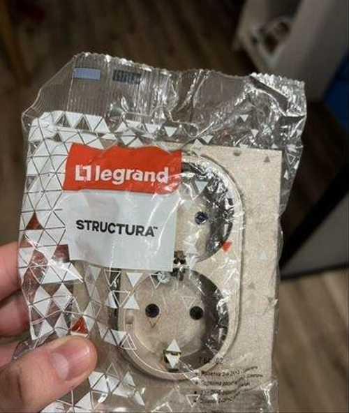 Розетка Legrand Structura Шампань
