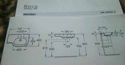 Раковина- столешница Roca Испания