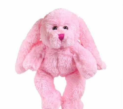 Кролик розовый, 15см M2061