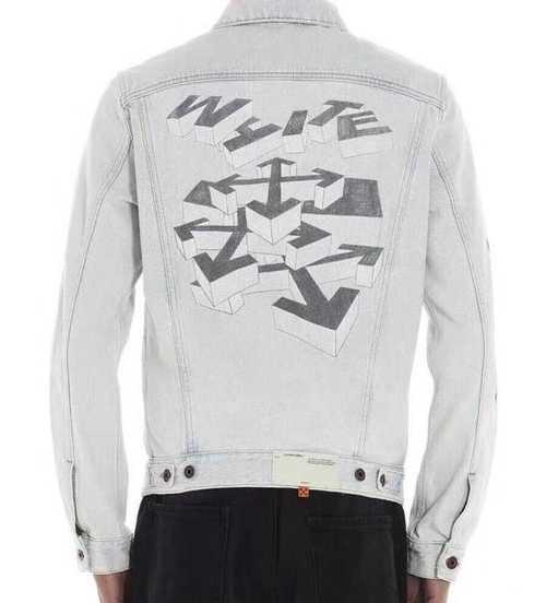 Куртка джинсовая с 3D стрелами на спине OFF-White