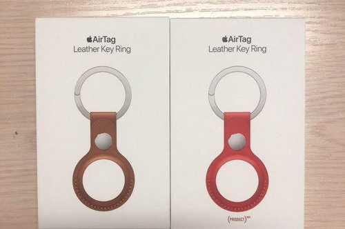 Брелок Apple AirTag ring leather