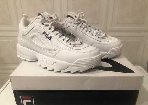 Fila disruptor II premium, белые