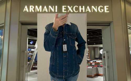 Новая утепленная джинсовка Armani exchange XS S