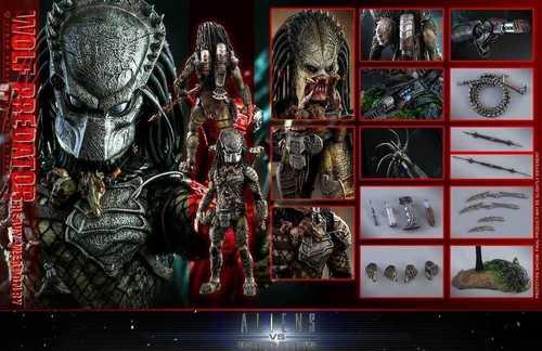 Hot Toys Wolf Predator Heavy Weaponry Alien vs Pre