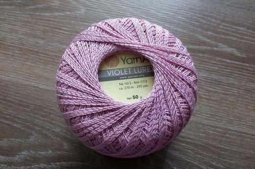 Пряжа YarnArt violet lurex