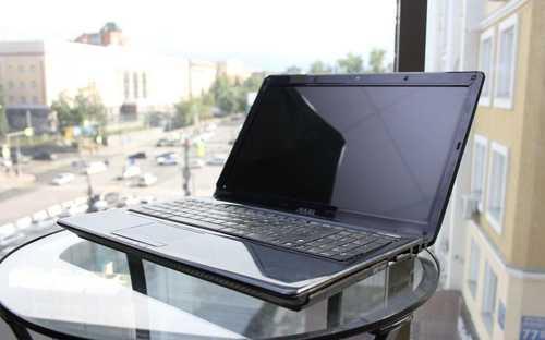 Глянцевый ноутбук Asus A52Je 2 ядра/3Gb/диск 500
