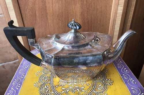 Заварочный чайник старая Англия. Посеребренный