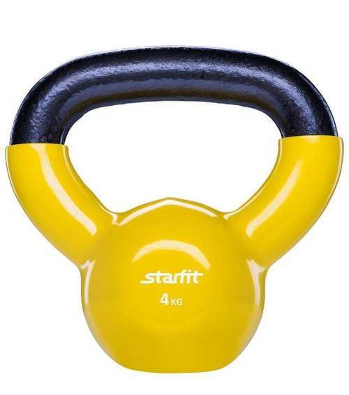 Гиря 4 кг для фитнеса StarFit виниловая DB-401