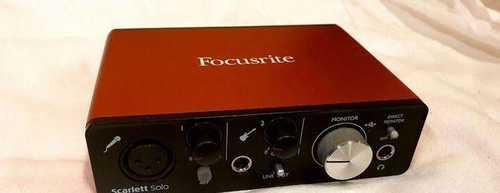 Аудиоинтерфейс Focusrite scarlett solo