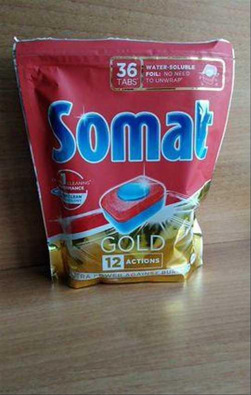 Somat gold 36 шт таблетки для посудомоечной машины