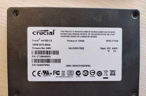 SSD 128GB Crucial