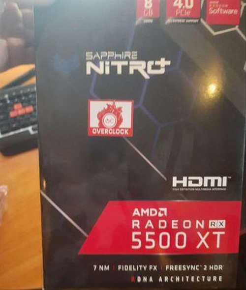 Продам видеокарту sapphire AMD Radeon RX 5500XT