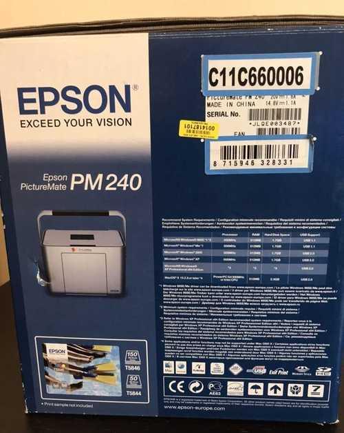 Epson pm240 фотопринтер