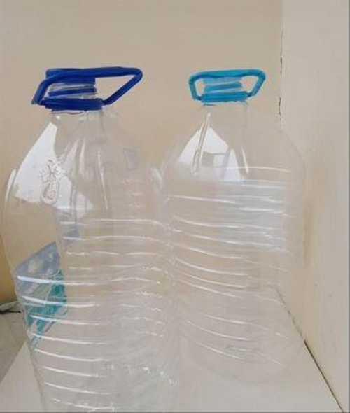 Бутыли пластиковые для воды 5-ти литровые