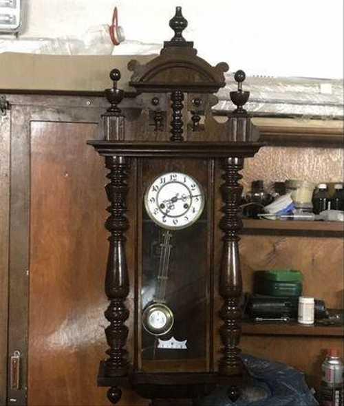 Антикварные настенные часы junghans 19 век
