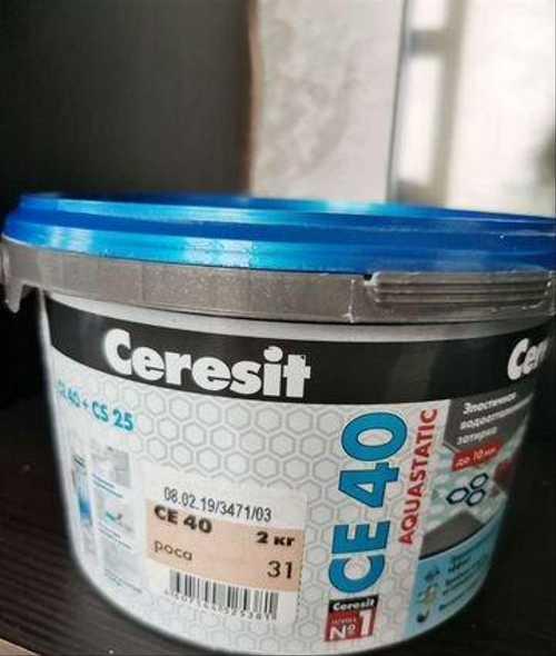 Затирка Ceresit се 40 Aquastatic 2 кг