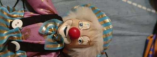 Кукла марионетка клоун коллекционная игрушка фарфо