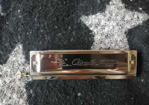 Губная гармошка chromatic 1040 swan harmonica