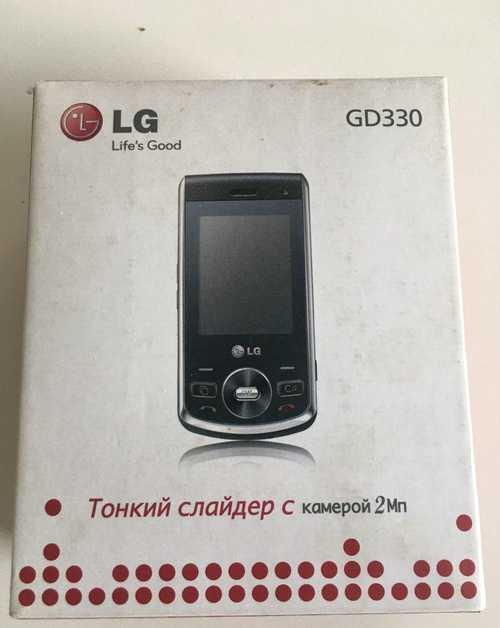 Телефон LG GD330 в коробке с документами