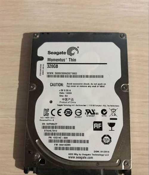 Жесткий диск 320Gb Seagate ST320LT012 2.5"