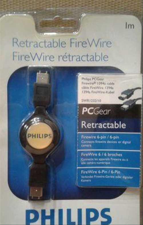 Кабель Philips Fire Wire 6P- 6P