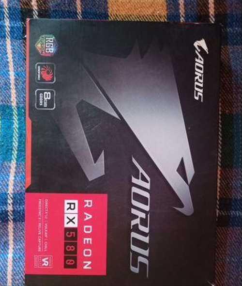 Продается gigabyte aorus rx580 8гб