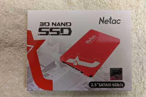 SSD диск 2.5" Netac 360Gb sataiii новый