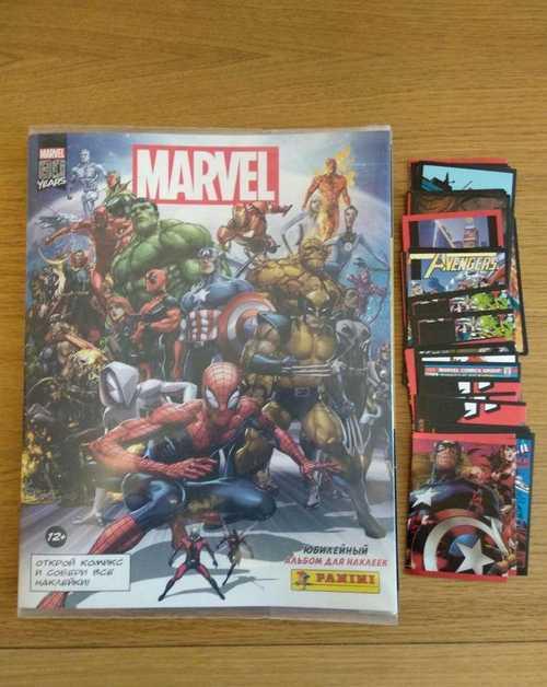 Наклейки Panini "Marvel 80 лет"