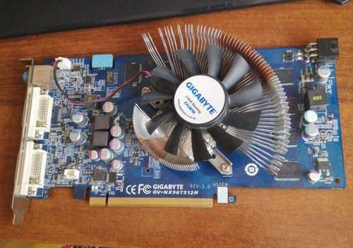 Видеокарта gigabyte 9600GT 512MB ddr3 256 bit