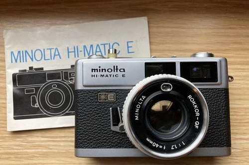 Minolta hi-matic E