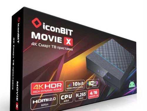 Smart TV Android 4к приставка IconBit MovieX