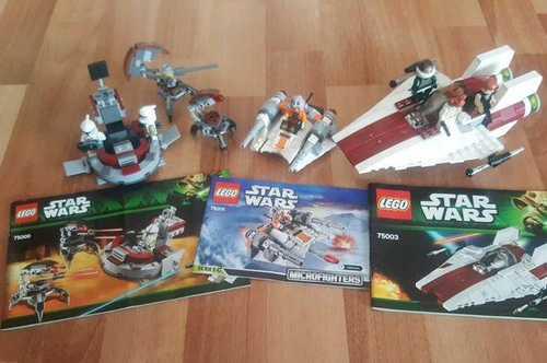 Lego Star Wars б/у 75000, 75003, 75074